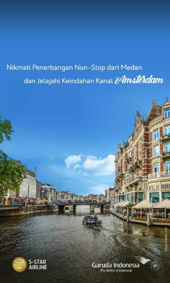 Perkuat Pariwisata Nasional Garuda Indonesia Hubungkan Amsterdam-Medan ...